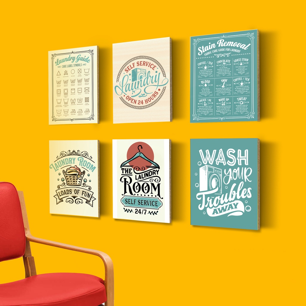 Jual OMAGES laundry Hiasan dinding dekorasi wall decor ruang laundry ...