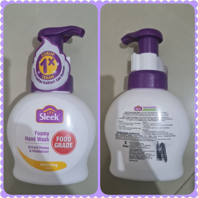 Jual Sleek Sabun Cuci Tangan / Foamy Hand Wash 250ml Botol | Shopee ...