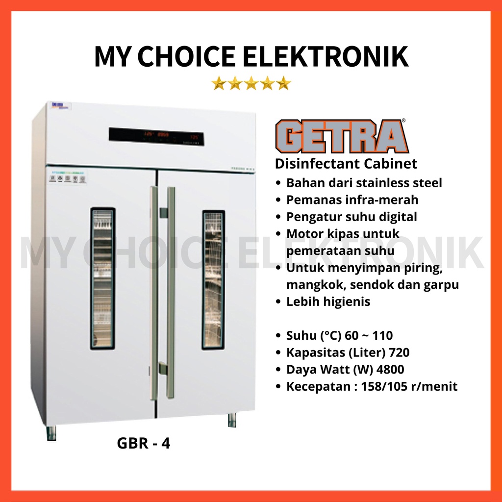 Jual GETRA Disinfectant S/S Cabinet GBR-4 / Lemari Disinfectant S/S GBR-4 | Shopee Indonesia