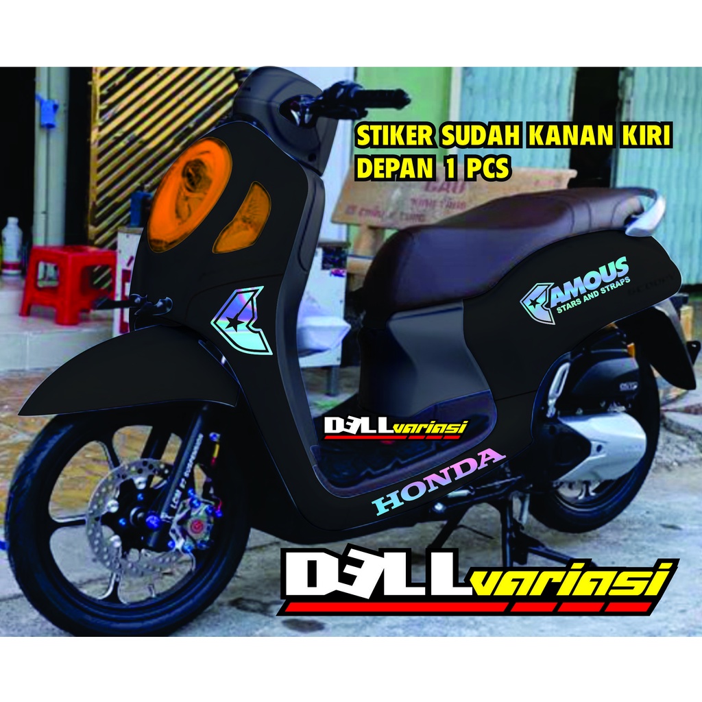 Jual Stiker scoopy FAMOUS sticker scoopy Striping scoopy Cutting ...