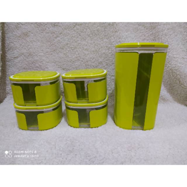 Jual Window canister hijau tupperware activity | Shopee Indonesia
