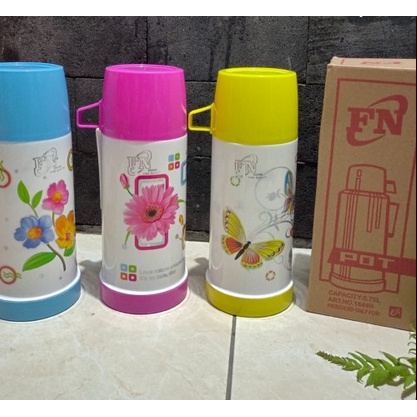 Jual TERMOS KECIL TERMOS AIR PANAS TERMOS PLASTIK MERK FN | Shopee ...