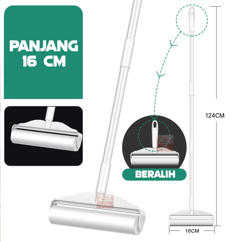 Jual TUTU Sticky Pet Roller 3 IN 1 Bulu Kucing / Sticky Lint Roll hair ...