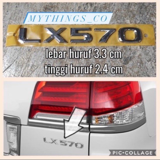 Jual emblem LX 570 atau GX 470 emblem bagasi lexus | Shopee Indonesia