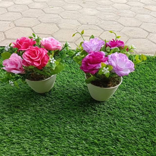 Jual Bunga artificial / vas bunga / pot bunga | Shopee Indonesia