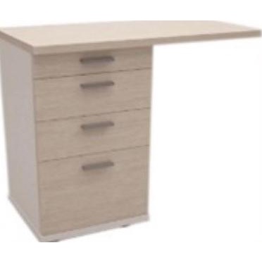 Jual MEJA KANTOR KERJA KOMPUTER BELAJAR ATRIA LEBEN FIXED RETURN DESK ...