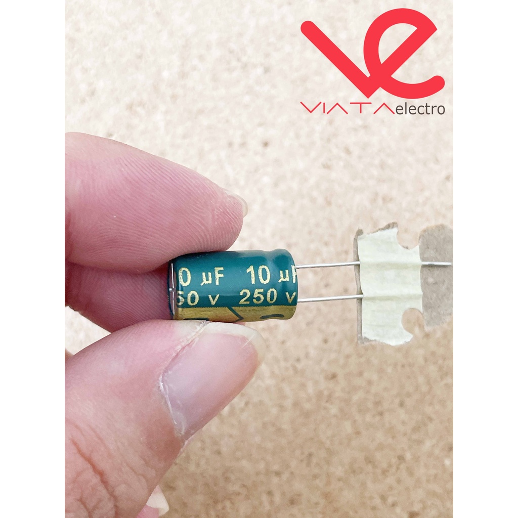 Jual KAPASITOR ELCO 10UF 250V ROLL (1 BUAH) KAPASITOR CAPACITOR ELKO KAPASITOR 10 UF 250 V ...