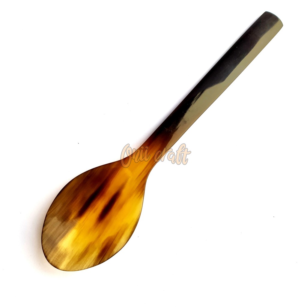 Jual Sendok makan antik bahan tanduk kerbau asli / perlengkapan ruang ...