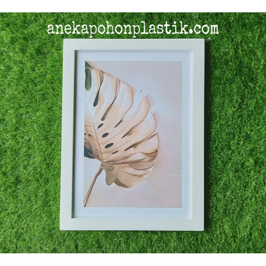 Jual Wall Decor Gambar Tanaman Bingkai Pajangan Hiasan Daun Monstera ...