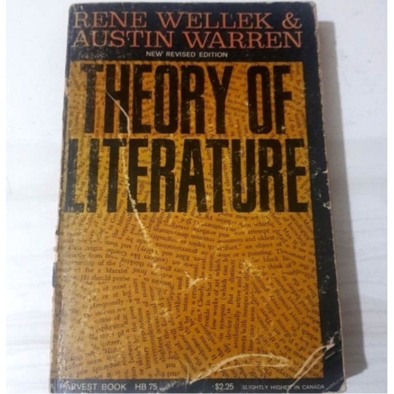 Jual Theory of Literature by Rene Wellek & Austin Warren | Shopee Indonesia