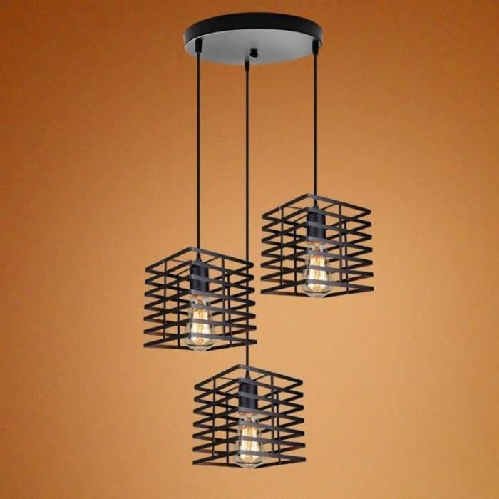 Jual LAMPU GANTUNG TIPE KUBUS LAMPU HIAS MINIMALIS LAMPU CAFE 1 SET 3 ...