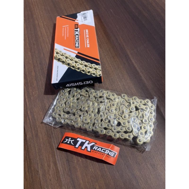 Jual Rantai TK racing Original 415 / Rantai tipis 415HS-130L Gold | Shopee Indonesia