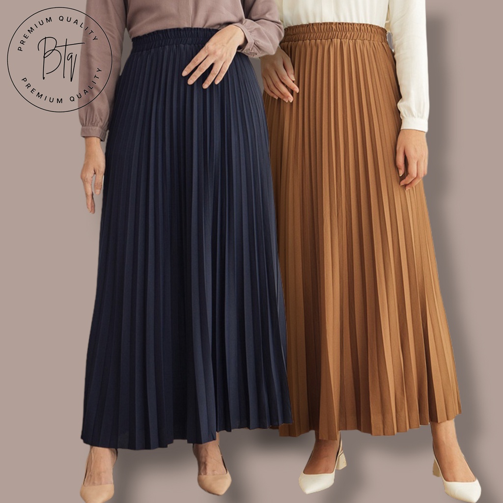 Jual Rok Plisket Premium Jumbo M Fit XXL 100% Original | Shopee Indonesia