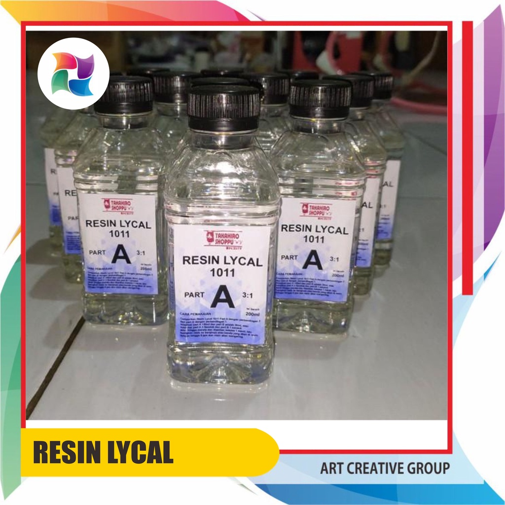 Jual Resin Lycal 1011 ( 250 Gram ) Resin A dan B Super bening | Shopee ...