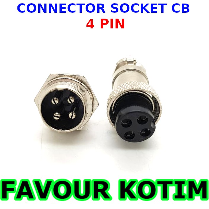 Jual JACK CONNECTOR CB 4PIN SET SOCKET 4 P PIN FVKOTIM | Shopee Indonesia