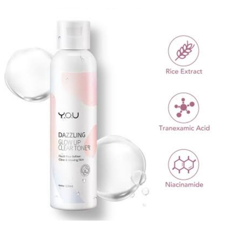 Jual YOU Dazzling Glow Up Clear Toner | Shopee Indonesia