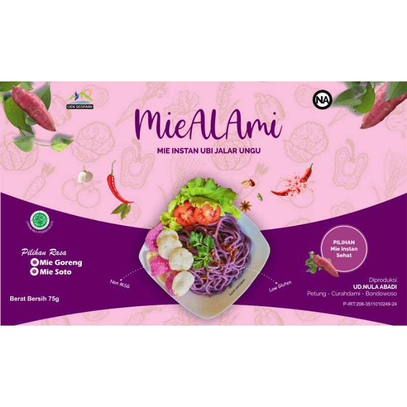 Jual MIE UBI JALAR UNGU (MI GORENG) | Shopee Indonesia