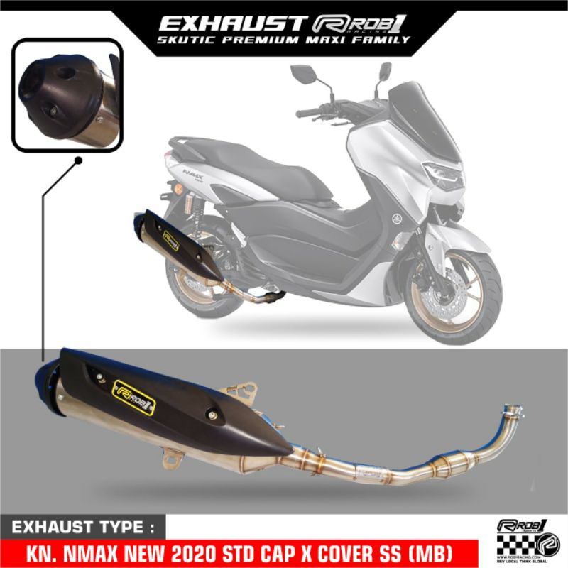 Jual Knalpot ROB1 Racing NMAX NEW Cup X | Shopee Indonesia