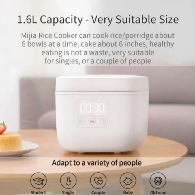 Jual Xiaomi Smart Rice Cooker 1,6L -Mijia Small Rice Cooker | Shopee ...