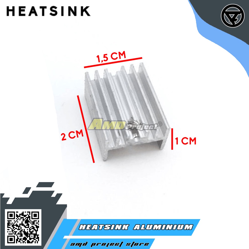 Jual Heatsink TO 220 Pendingin IC Transistor 20x15x10mm Aluminium Heat ...