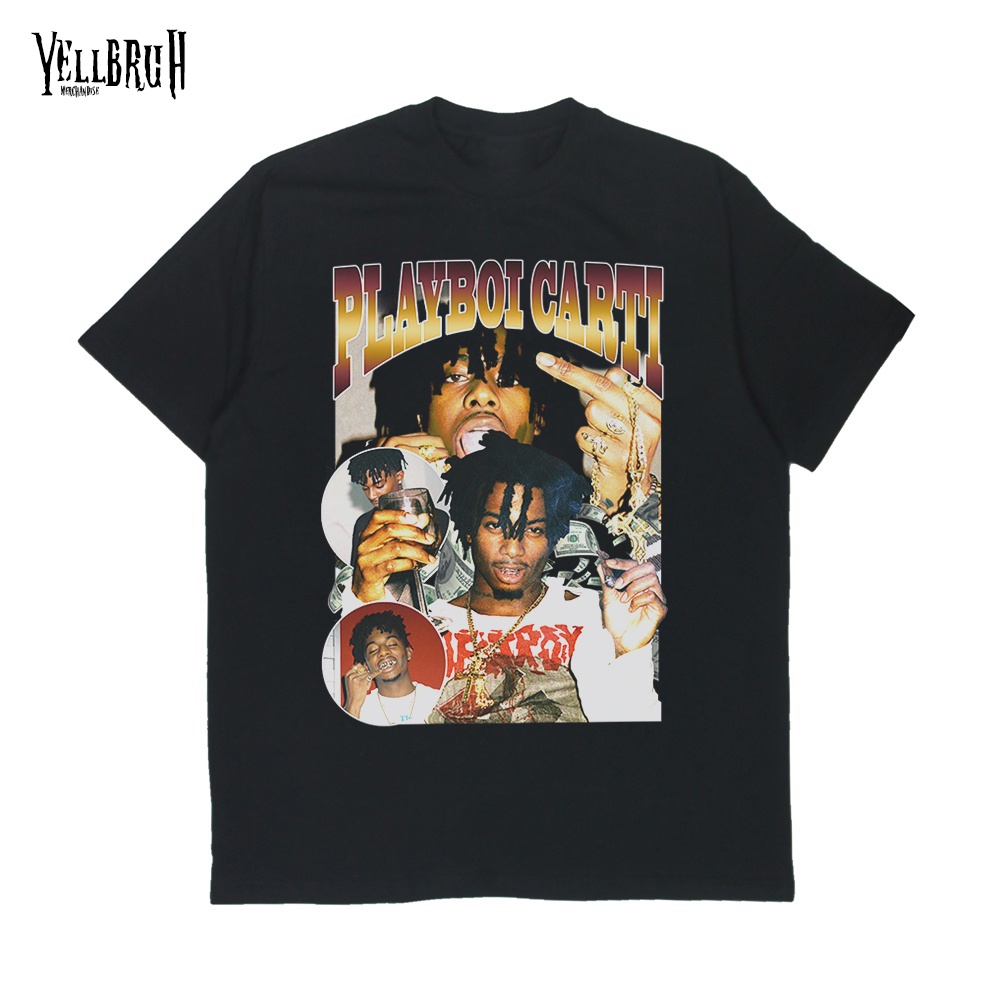 Jual Kaos Raptee Bootleg Vintage Tshirt Rapper PLAYBOI CARTI | Shopee ...