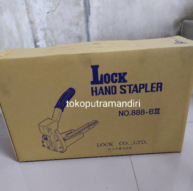 Jual Lock hand stapler 3518 / 3/4 asli Japan alat Staples kardus ...