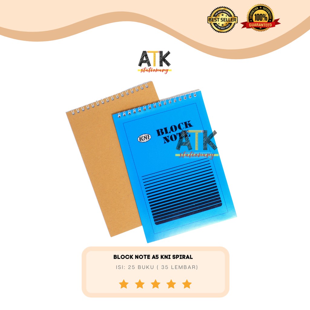 Jual Block Note KNI A5 Spiral atk | Shopee Indonesia