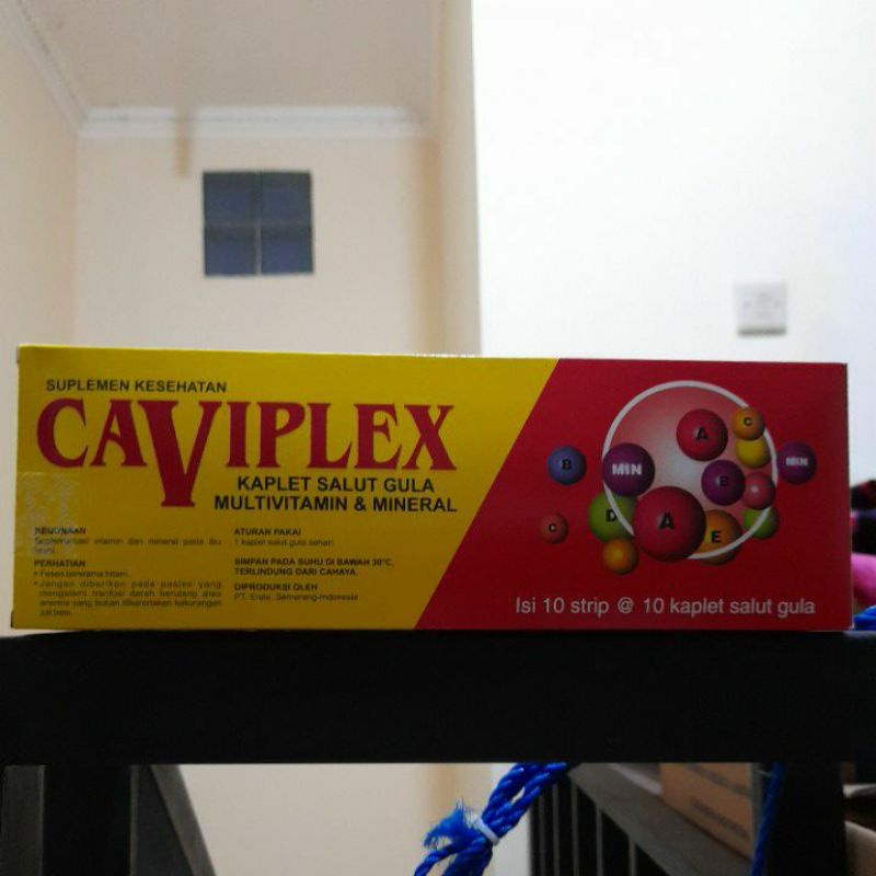 Jual Caviplex Multivitamin & Mineral Box isi 10 Strip @ 10 Tablet ...