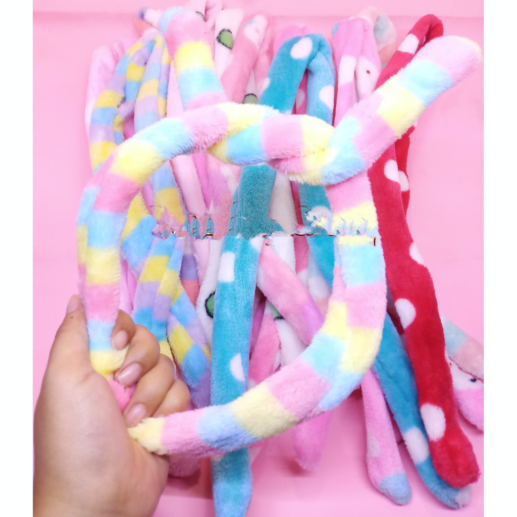 Jual Bando Bludru Kawat Bunny Chibi / Bandana Rajut / Headband Bulu ...