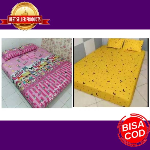 Jual Sprei karet sudut karakter murah semua ukuran sabit navy doraemon ...