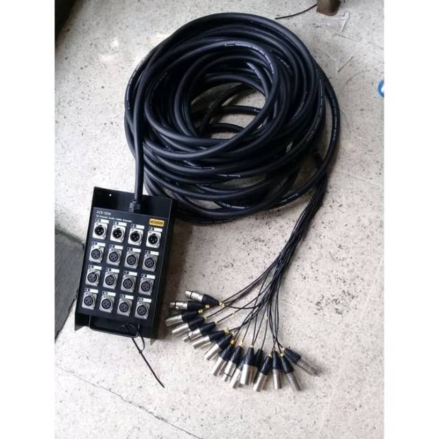 Jual Kabel Snake Isi 16 12in 4 Out Panjang 5m | Shopee Indonesia