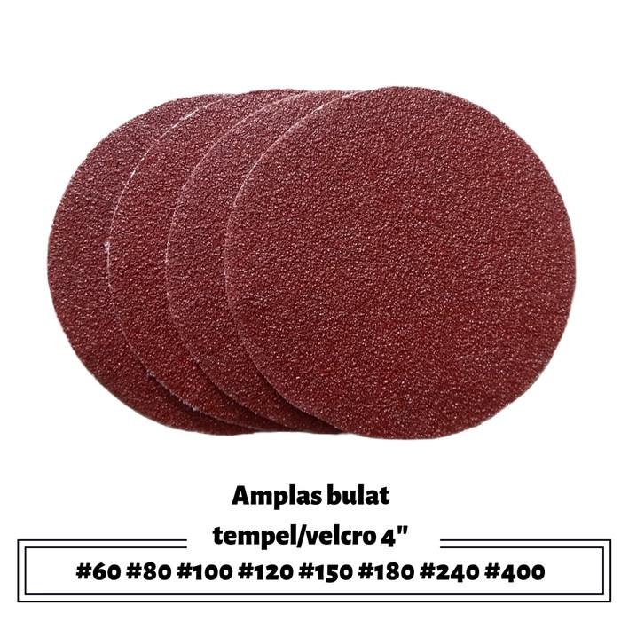 Jual Amplas Bulat Amplas Kayu Tempel Ukuran 4" Model Bulat | Shopee ...