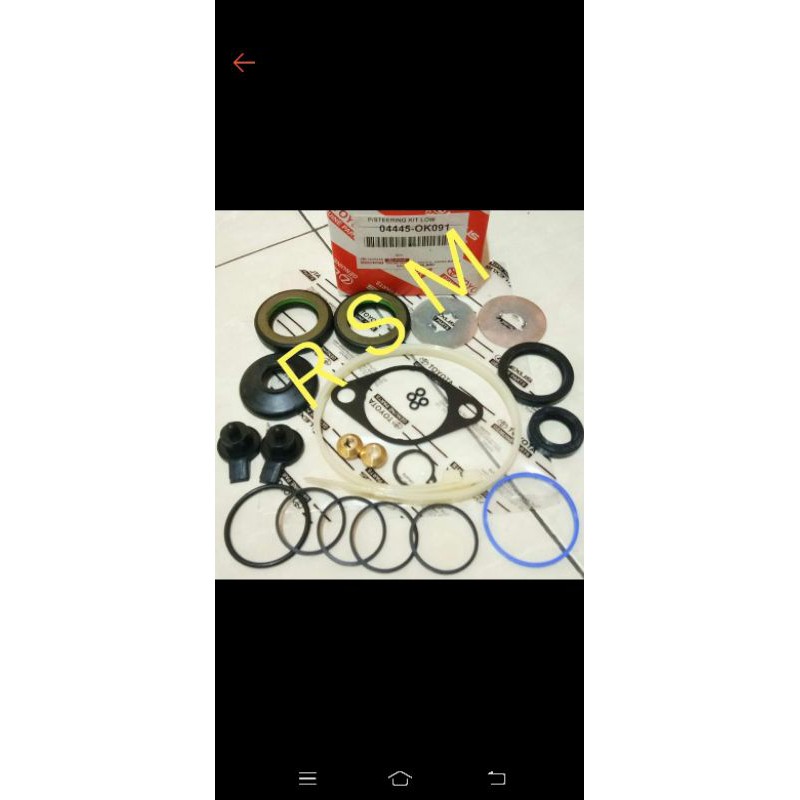 Jual SEAL KIT POWER RACK STEERING BAWAH ATAU LOW INNOVA INOVA FORTUNER ...