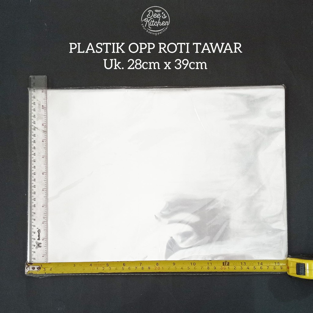 Jual Plastik OPP Roti Tawar/Roti Sobek/snack 28cm x 39cm - (100 pcs) | Shopee Indonesia