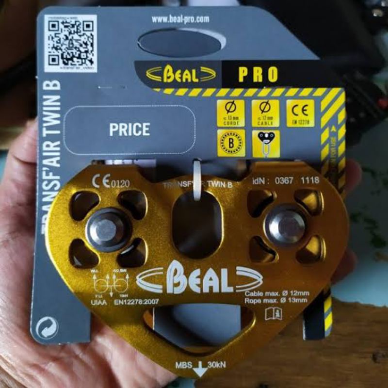 Jual pulley tandem double tom lokal beal petzl climbing safety flying ...