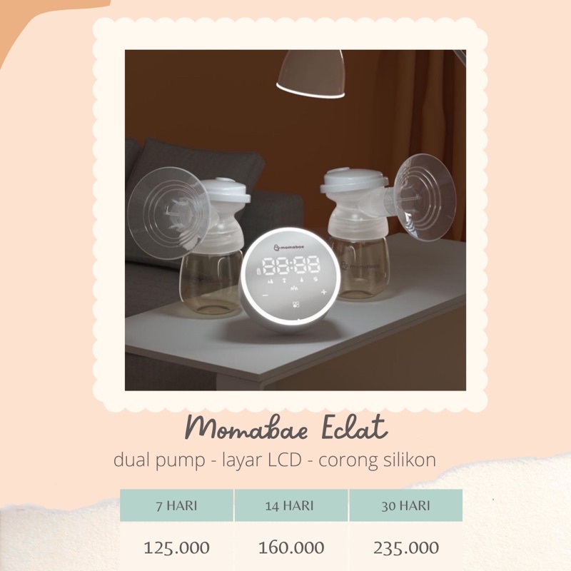 Jual Sewa Pompa ASI Momabae Eclat (kirim dari Bandung) | Shopee Indonesia