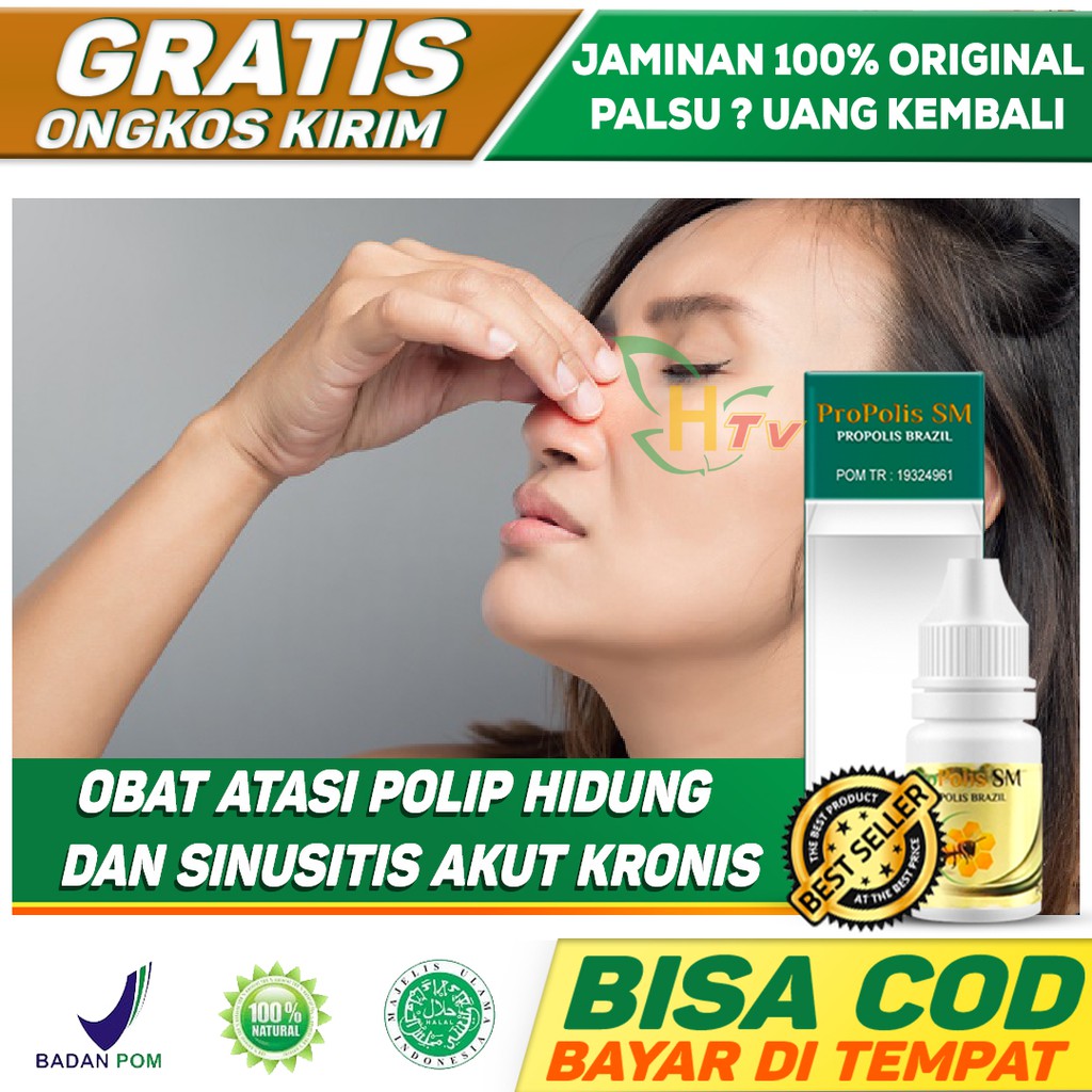 Jual Obat Polip Hidung Gejala Sinusitis Kronis Hidung Kesumbat Mampet Pilek Menahun Benjolan ...