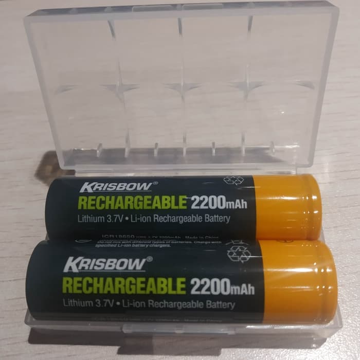 Jual Krisbow Batre Rechargeable 2200 mah | Shopee Indonesia