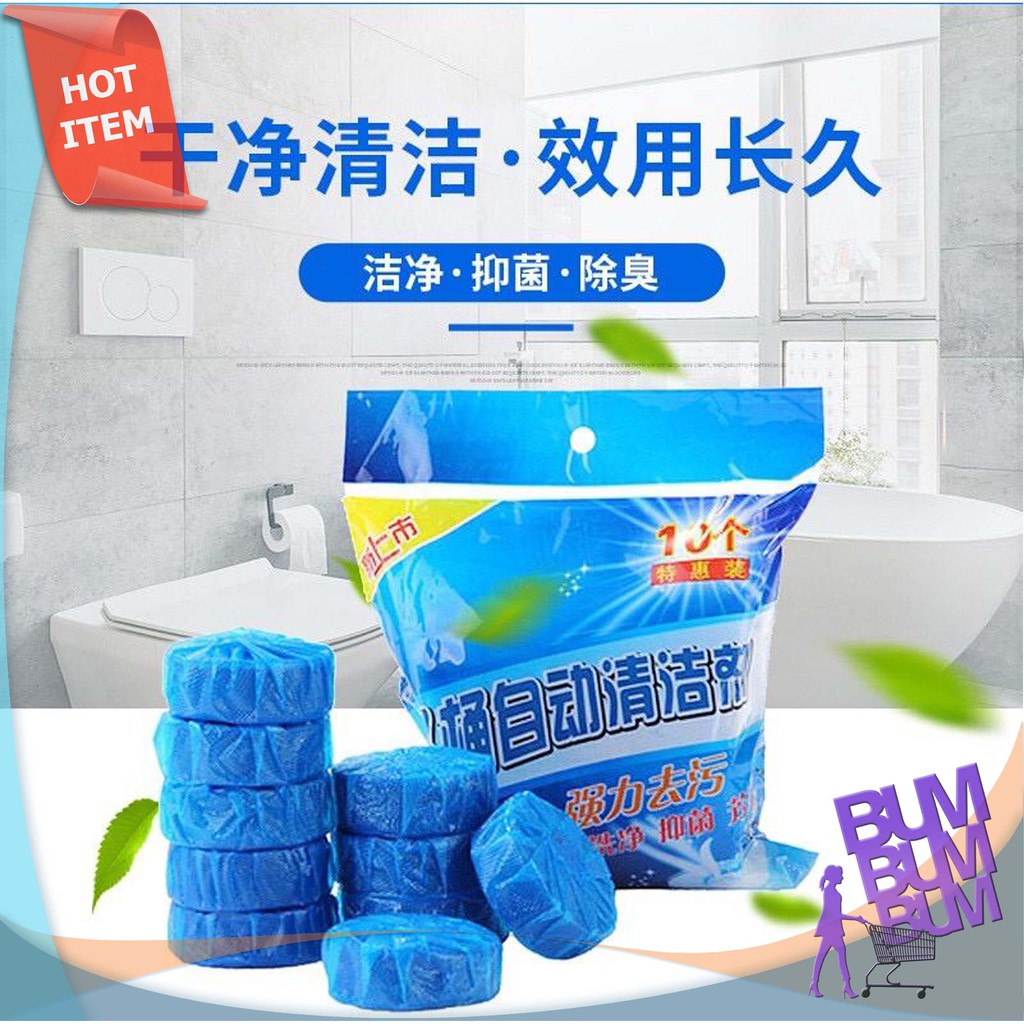 Jual BLUE CLEAN TABLET BIRU PEMBERSIH PENYEGAR KLOSET TOILET ...