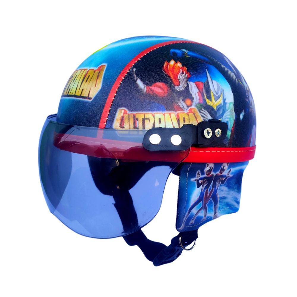 Jual Helm Anak Retro Junior Ringan Usia 1-4 Tahun Motif Ultraman Lucu ...