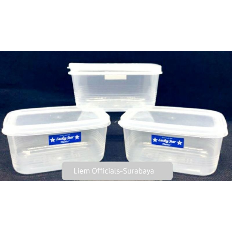 Jual Lucky Pack 600ml Lucky Star sejenis Tupperware 600ml Tepak Makan ...