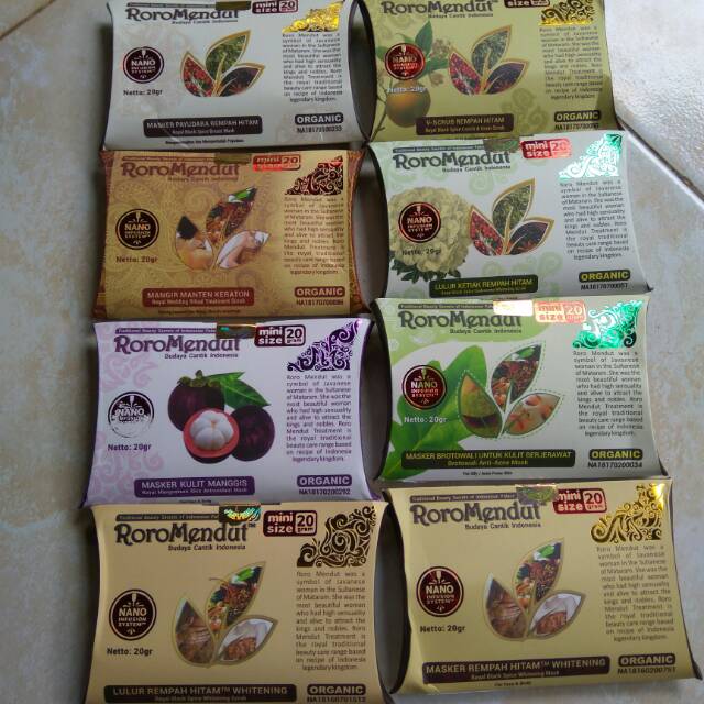 Jual GROSIR MINIMAL 10 PCS Masker Lulur Roro Mendut Kemasan Mini 20 ...