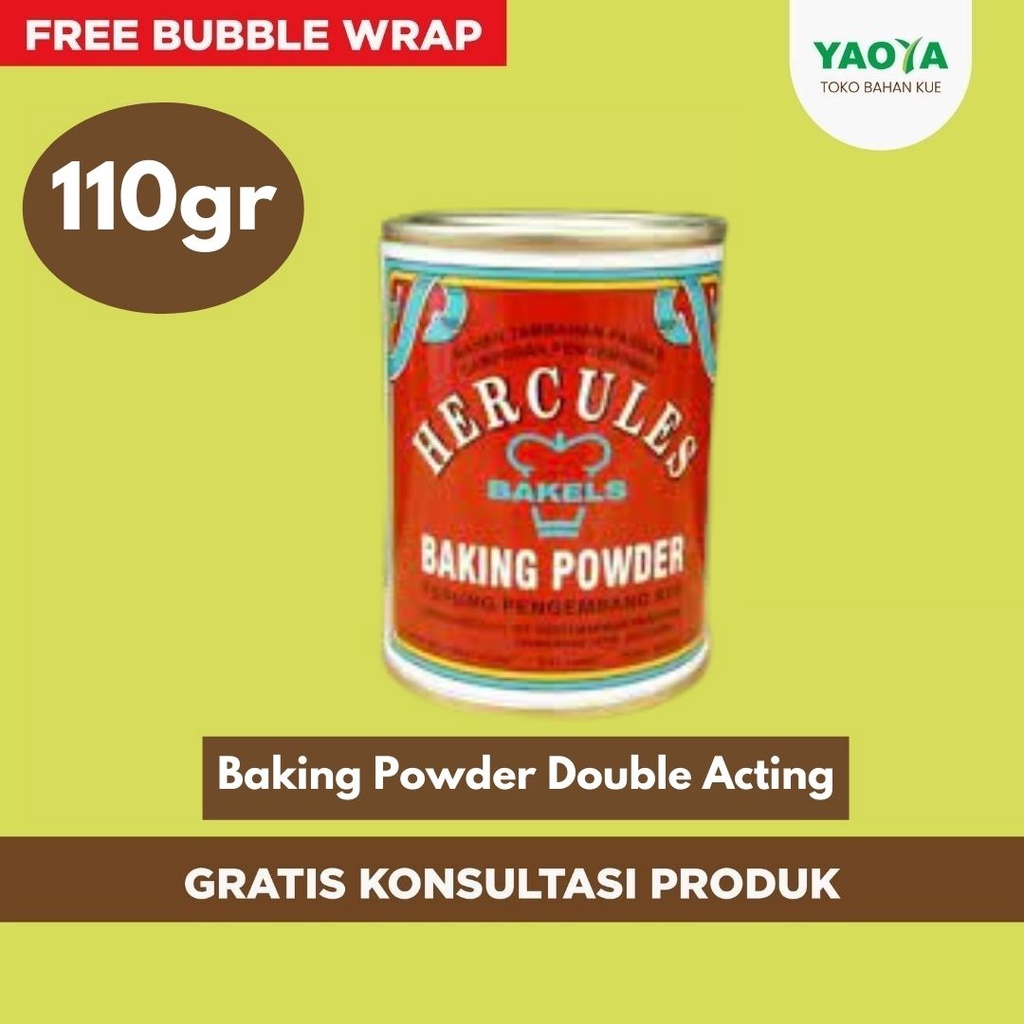 Jual HERCULES DOUBLE ACTING BAKING POWDER 110G | Shopee Indonesia