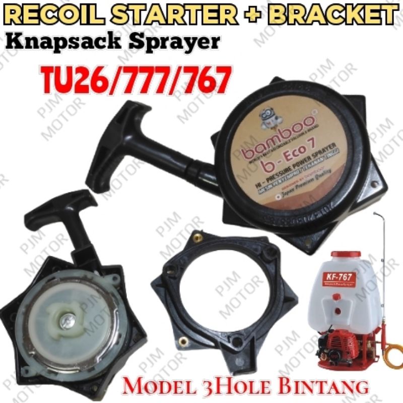 Jual TU26 Recoil starter Tarikan Engkol Model Bintang plus Braket 3hole mesin semprot hama 2tak ...