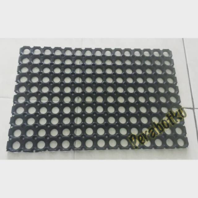 Jual Keset karet LUBANG HITAM Texture lentur kompos anti licin slip ...