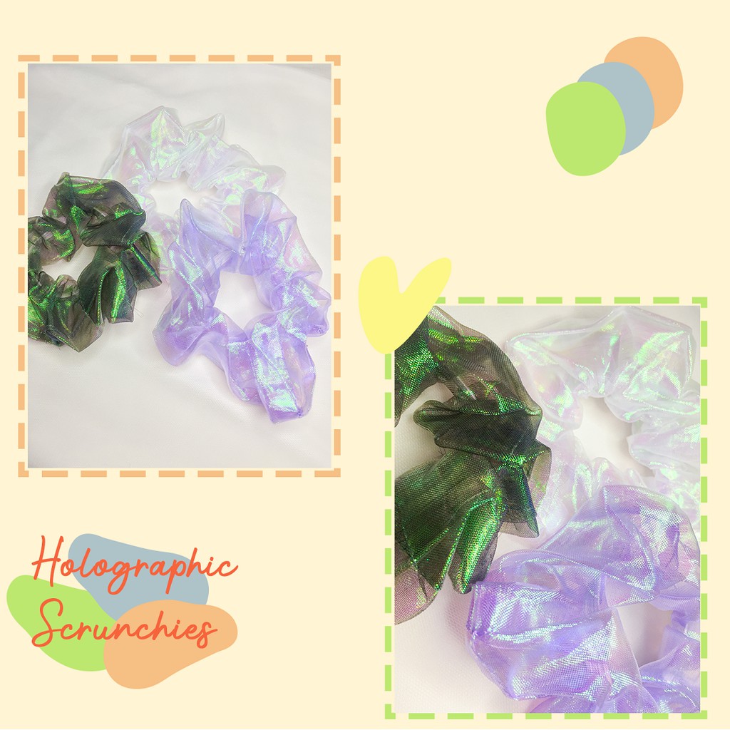 Jual Holographic Hologram Scrunchies | Shopee Indonesia