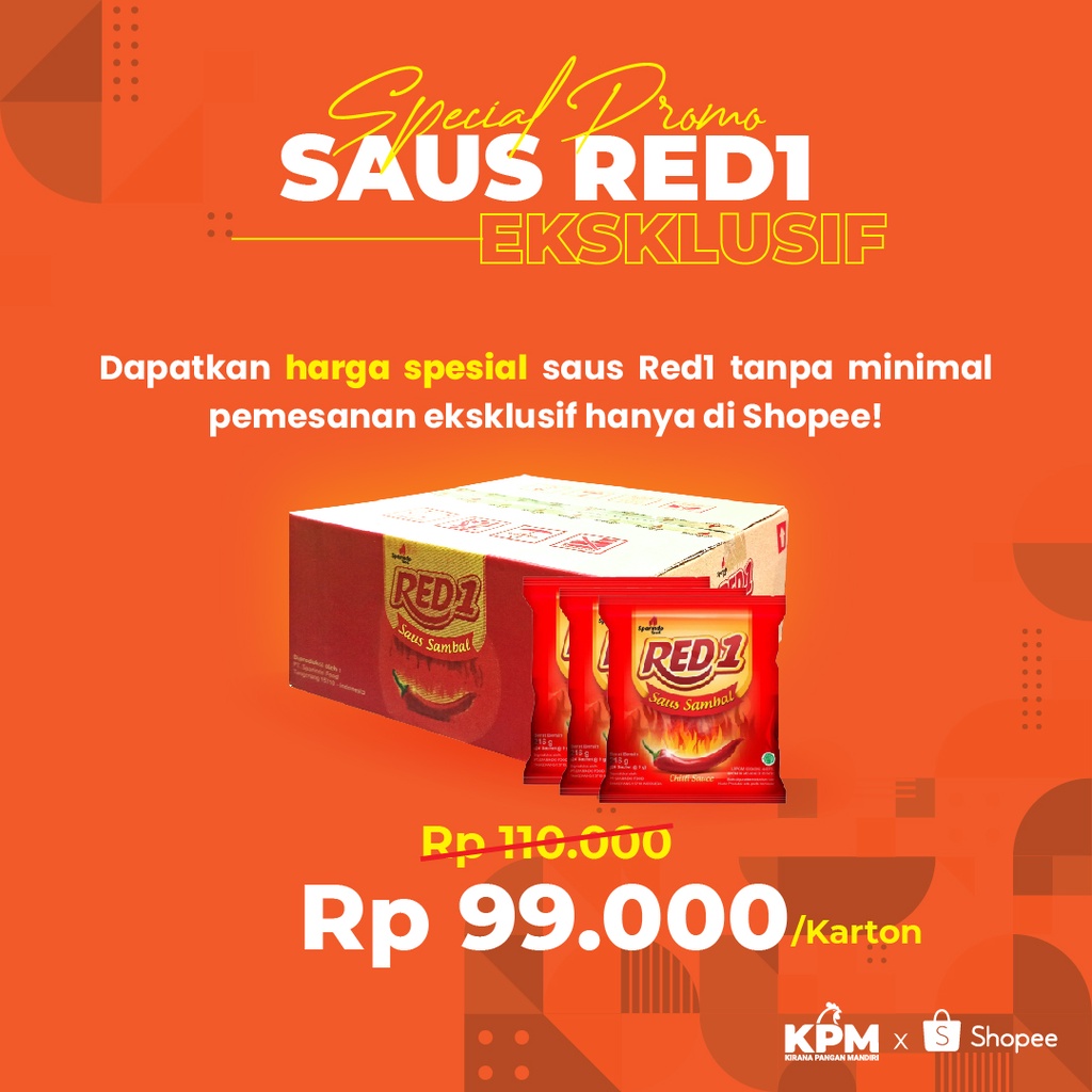 Jual TERMURAH!! PROMO SAUS RED1 DUS | Shopee Indonesia
