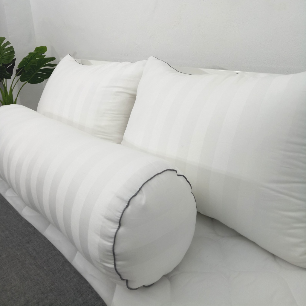 Jual Kintakun Guling Tidur Dacron D’luxe Premium Empuk Microfiber Putih ...