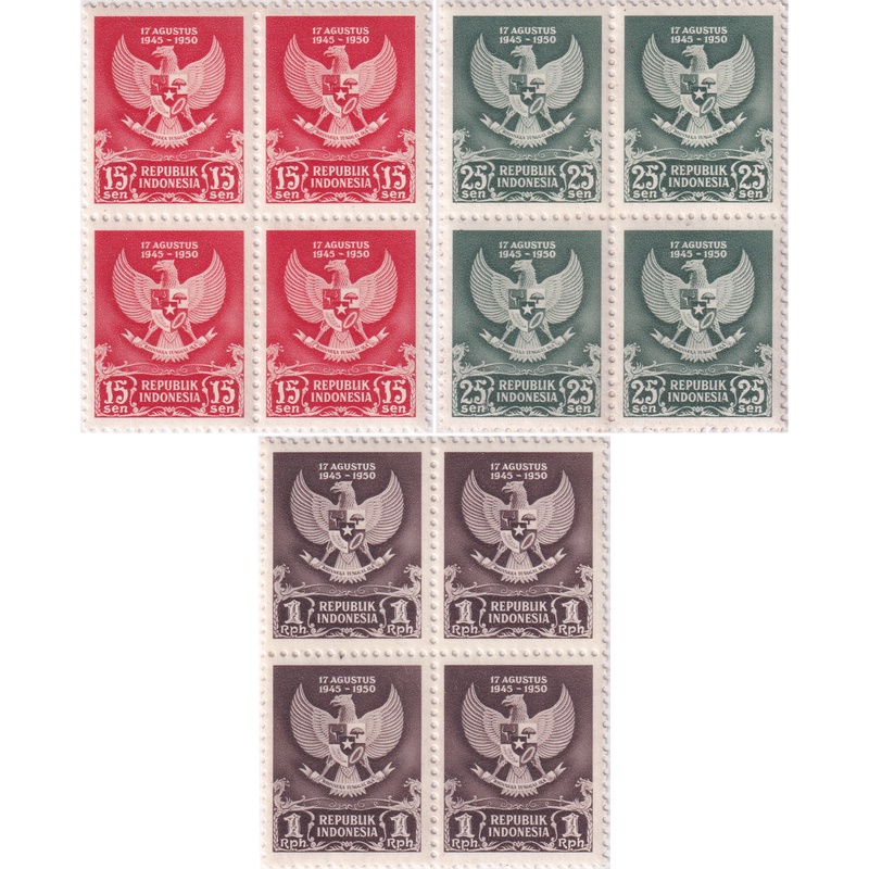 Jual Prangko Indonesia 1950 - The 5th Anniversary of Independence ...