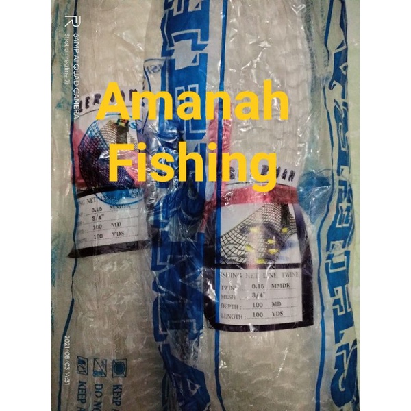 Jual Jaring ikan atau bahan jala merk PEACOCK dan Fisherman ukuran 3/4 ...